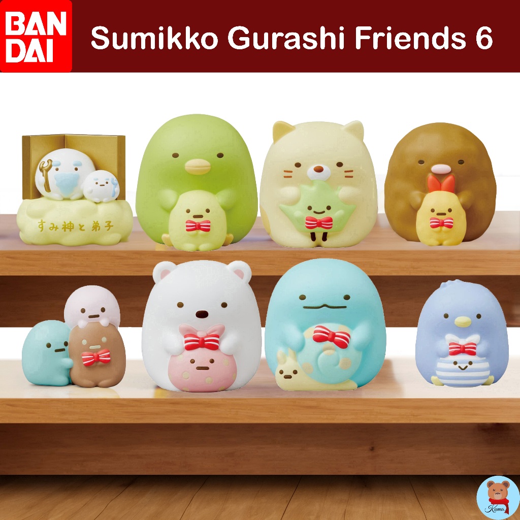 รุ่น6 Sumikko Gurashi Friends 6 Bandai 10th anniversary San-x🇯🇵ซุมิกโกะ ...
