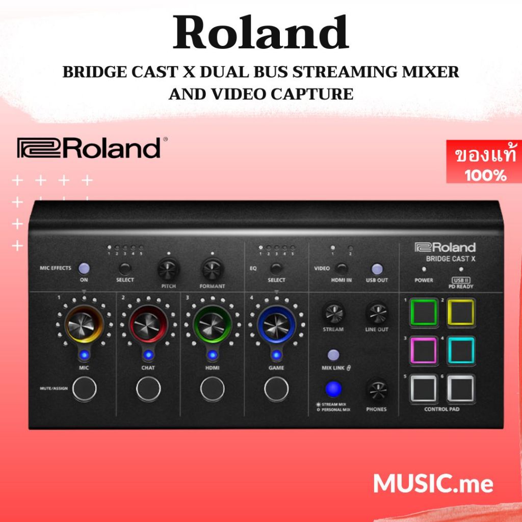 Roland BRIDGE CAST X DUAL BUS STREAMING MIXER AND VIDEO CAPTURE ...