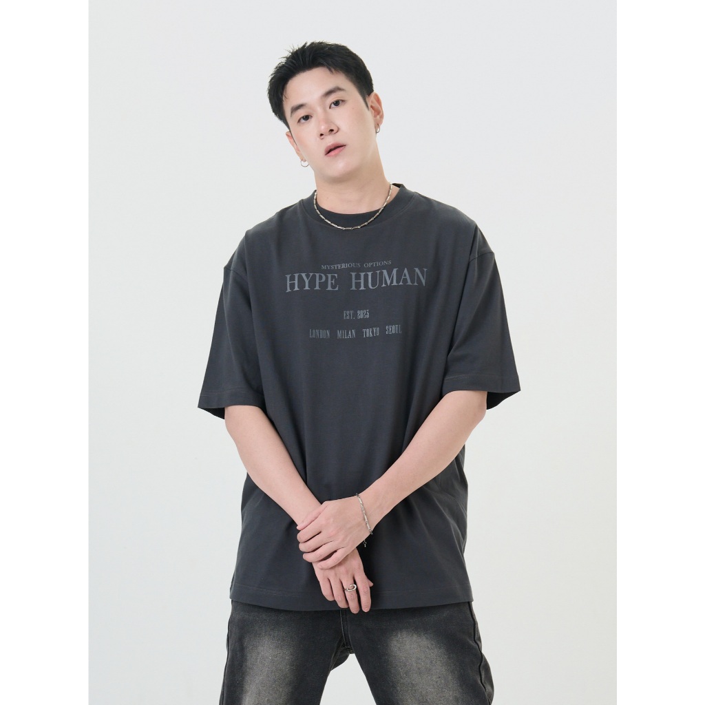 Hype It - Hype Human T-Shirt เสื้อยืดแขนสั้นทรง Oversized แบรนด์ Hype ...
