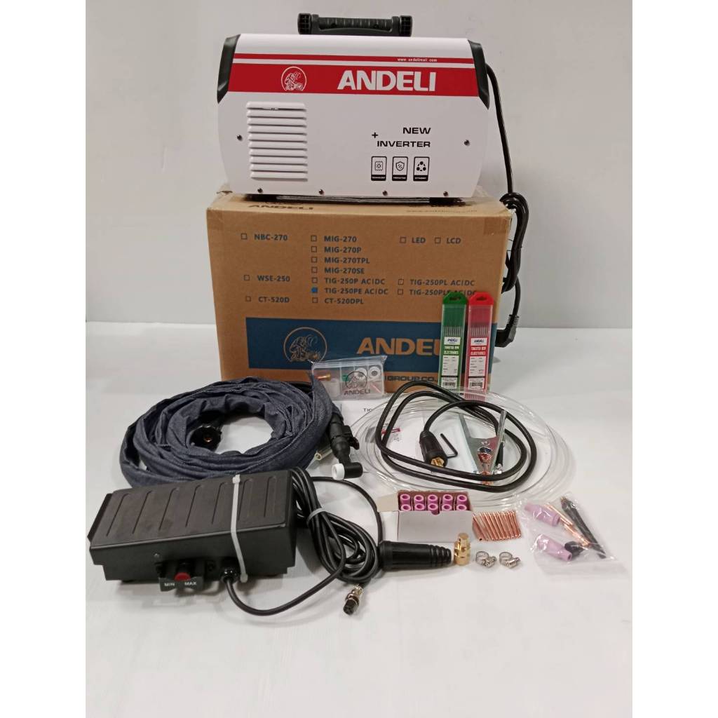 ANDELI เครื่องเชื่อมอลูมิเนียม กระแสACDC ระบบ 3 in 1 รุ่นTIG-250PE ...