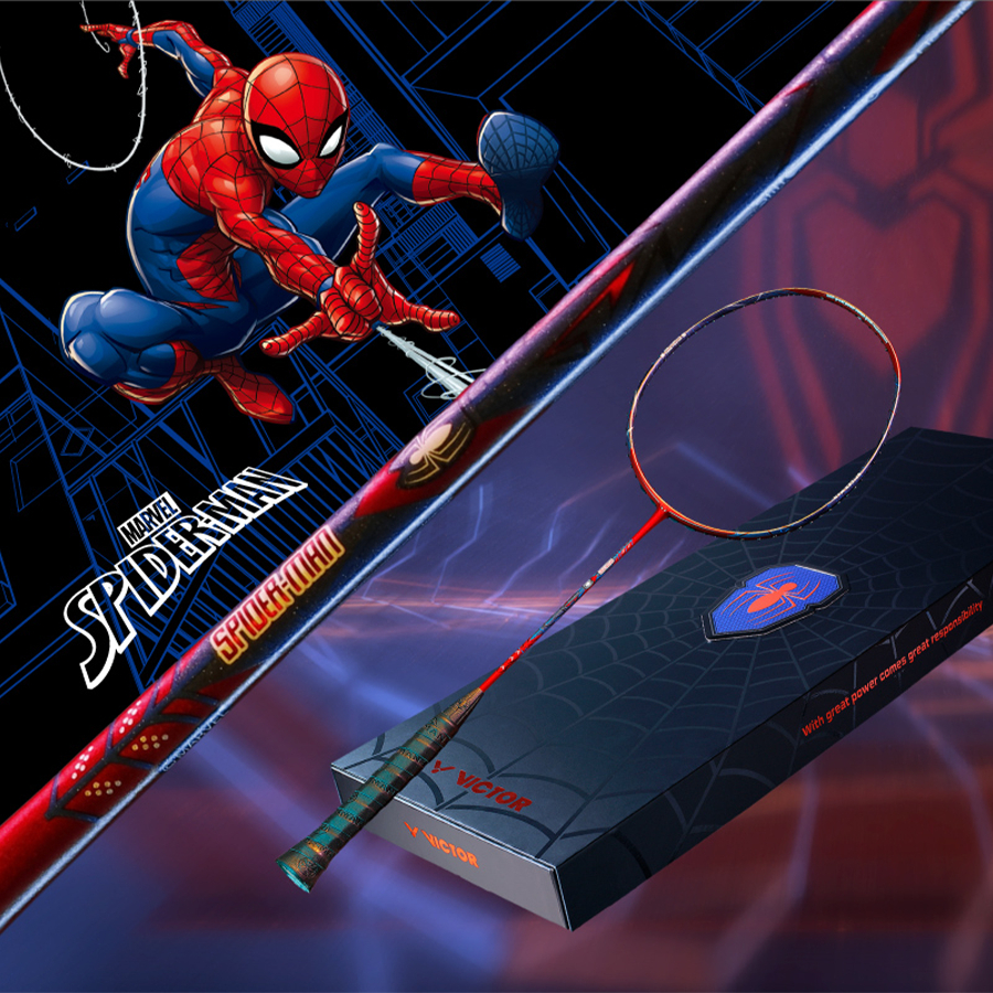 ไม้แบดมินตัน VICTOR ARS-SPIDER MAN GB (Box set) MARVEL COLLECTION แถม ...