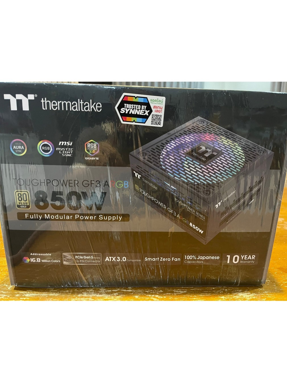 POWER SUPPLY (อุปกรณ์จ่ายไฟ) THERMALTAKE TOUGHPOWER GF3 ARGB 850W GOLD - TT PREMIUM | Shopee ...