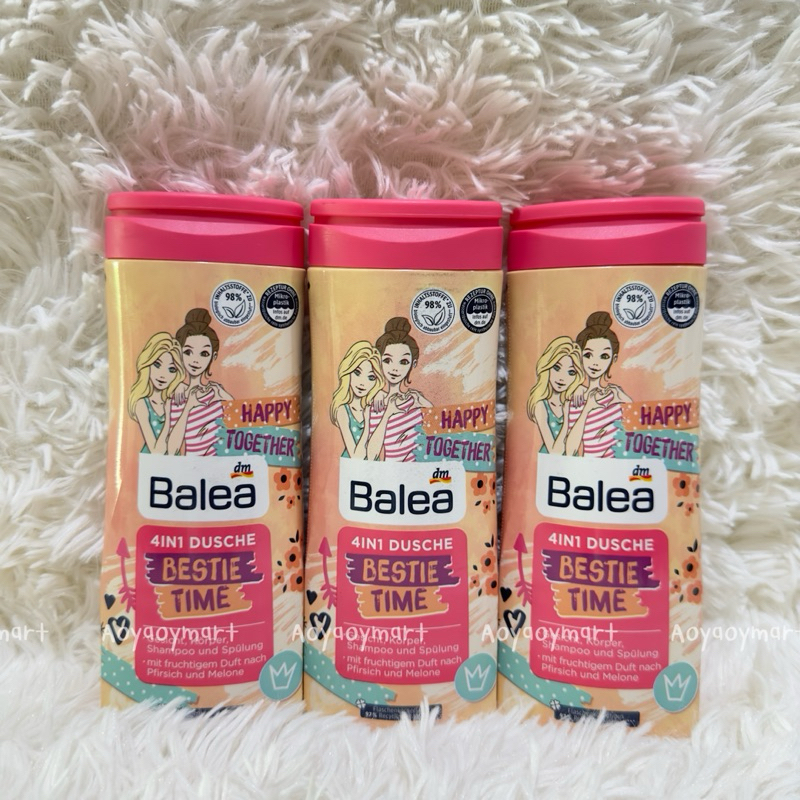 พร้อมส่ง Balea Kids 4-in-1 Dusche Shower Bestie Time 300 ml #ขวดชมพูมี ...