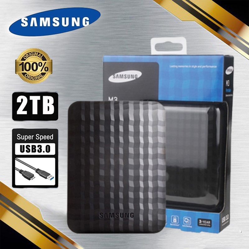 [ สินค้าขายดี ] samsung external harddisk 2TB/1TB hhd ฮาร์ดดิสพกพา USB3 ...