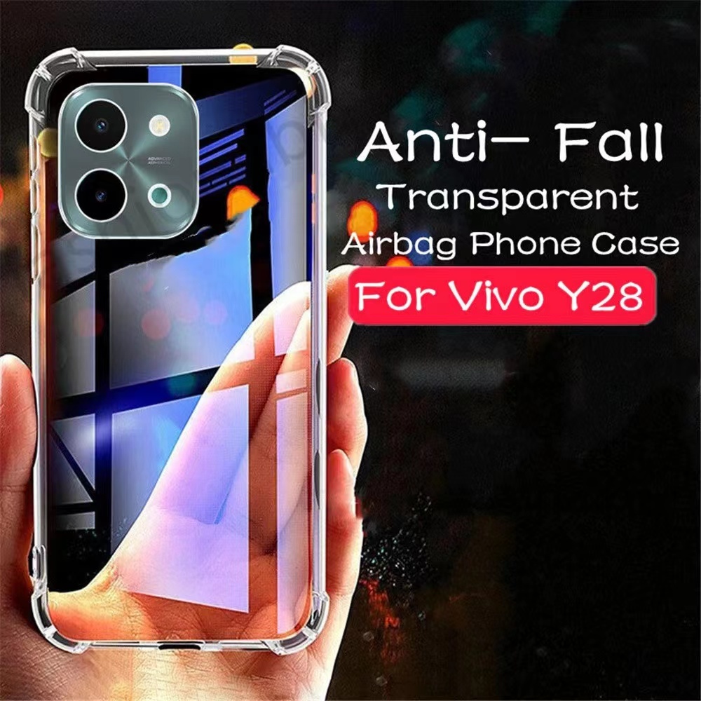 Vivo Y28S 5G/Y28 4G/Y28 5G/Vivo Y18/Y100 5G/Vivo Y03(ส่งในไทย)เคสTPUใสกันกระแทกแบบคลุมกล้องVivo ...