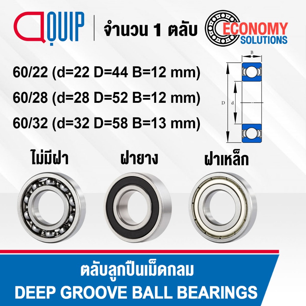60/22 60/22ZZ 60/22-2RS 60/28 60/28ZZ 60/28-2RS 60/32 60/32ZZ 60/32-2RS ตลับลูกปืนเม็ดกลม BALL ...
