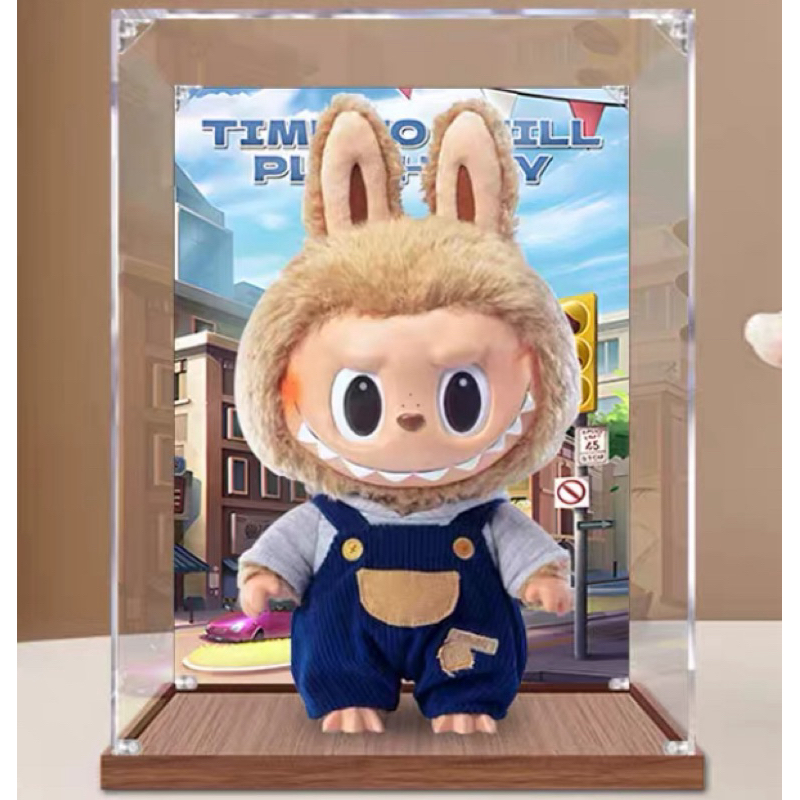 กล่องอะคริลิคใสสำหรับ Labubu Time To Chill หนาอย่างดี แข็งแรง พื้นหลัง ...