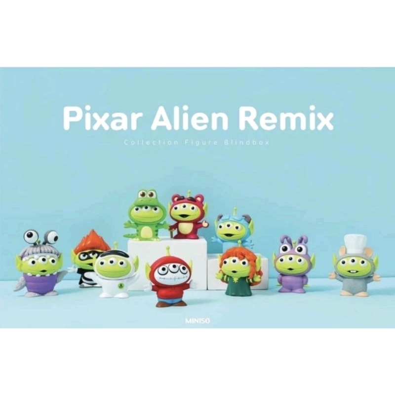 [ยกบล๊อก] MINISO กล่องสุ่ม Pixar Alien Remix Collection Figure Blind ...