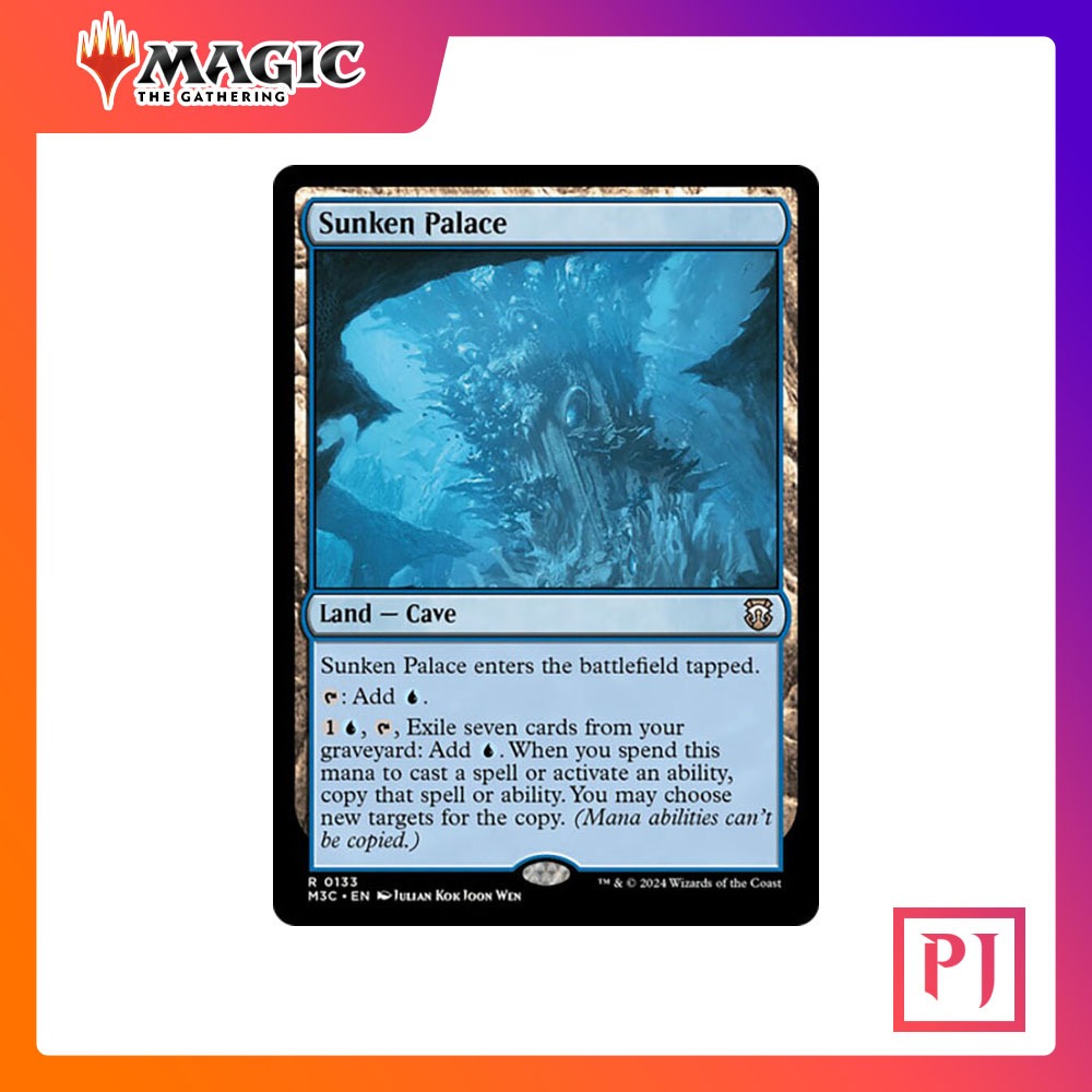 [MTG] Sunken Palace [M3C] [LAND] [RARE] [NORMAL] [ENG] (การ์ดเมจิค ...