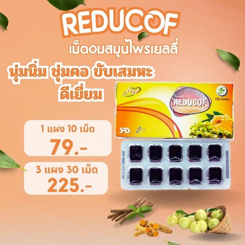 Reducof ยาอมสมุนไพร เป็นเยลลี่สมุนไพร ลูกอมเยลลี่ อมนุ่ม ชุ่มคอ ...