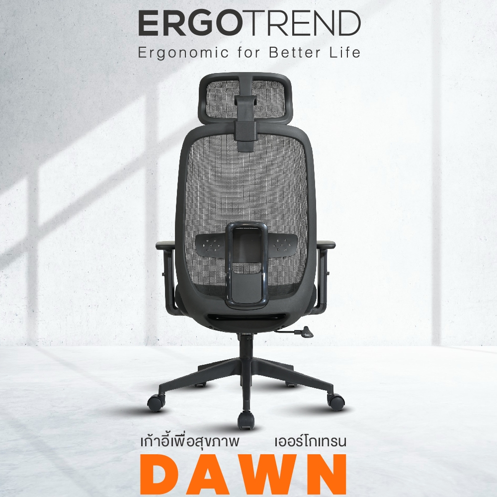 Ergotrend เก้าอี้เพื่อสุขภาพเออร์โกเทรน รุ่น DAWN | Shopee Thailand