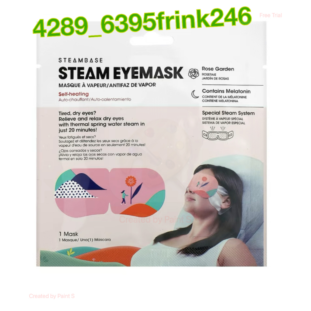 Steambase, STEAM EYEMASK มาสก์ตาไอน้ำ กลิ่นโรสการ์เด้น บรรจุ 1 แผ่น ของแท้ | Shopee Thailand