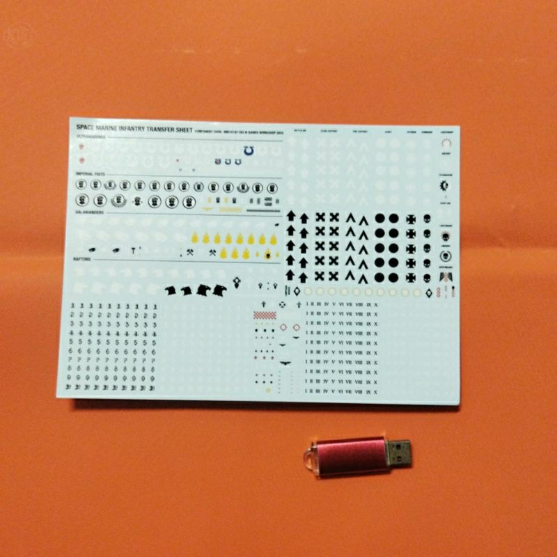 SPACE MARINE INFANTRY DECAL SHEET ×1 for ASSAULT INFERNUS INTERCESSOR ...