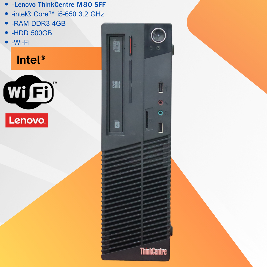 Lenovo ThinkCentre M80 Desktop PC -Intel® Core™ i5-650 3.2 GHz -RAM 4GB ...