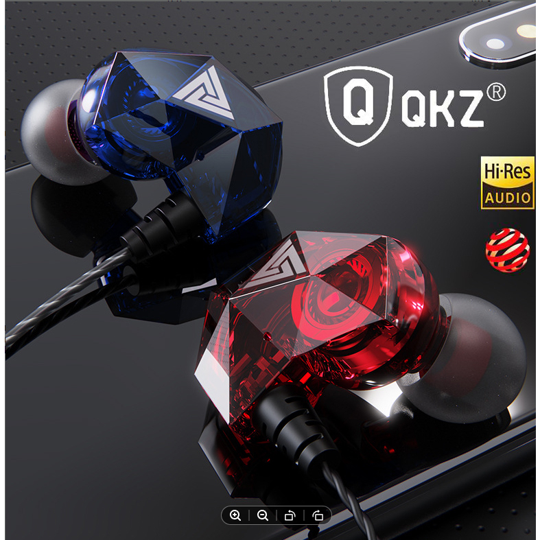 หูฟัง QKZ รุ่น AK2 In Ear สายยาว 1.2 เมตร ของแท้100% หูฟังเสียบสาย ...