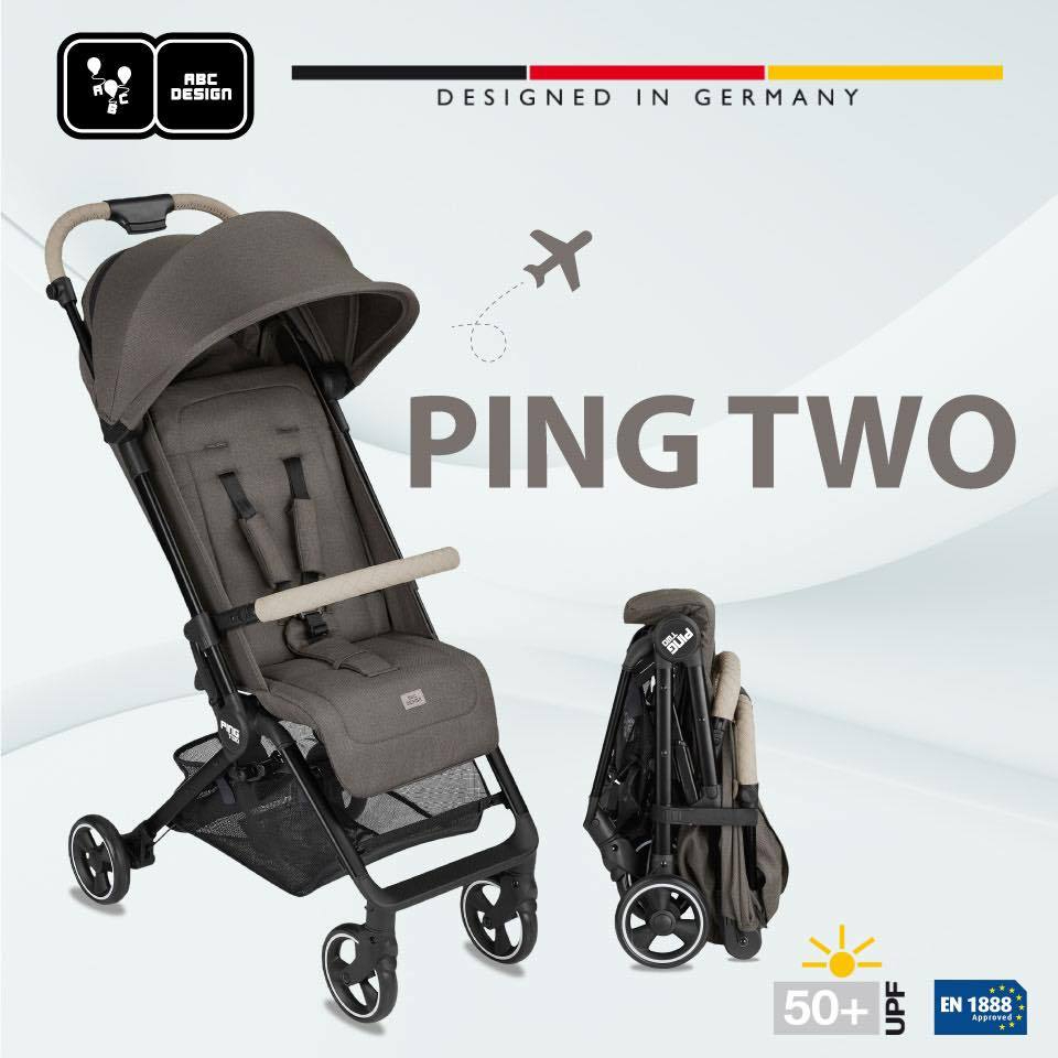 (ประกัน 4 ปี) ABC DESIGN รุ่น PING TWO รถเข็นเด็กน้ำหนักเบาสะดวกทุกการ ...