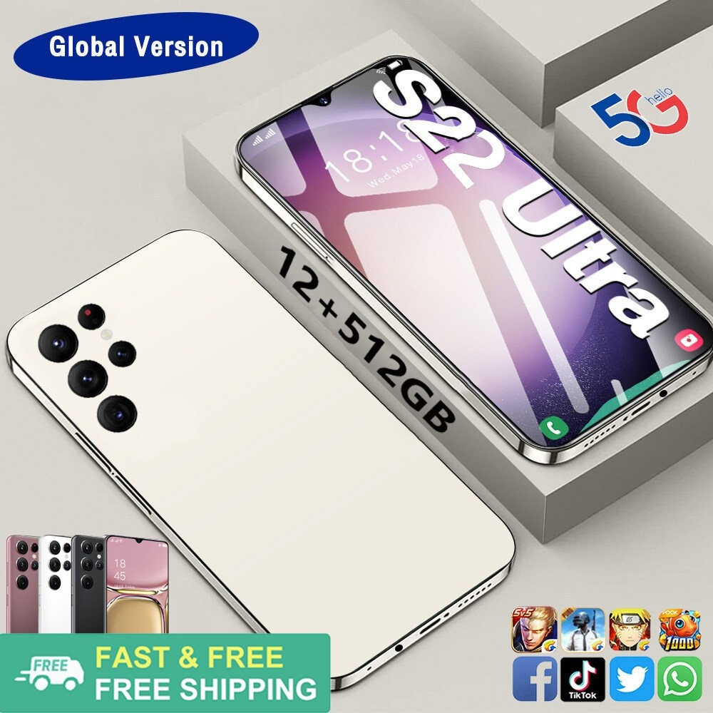 Galaxy S22 5G สมาร์ทโฟน HD โทรศัพท์ใหม่ขนาด 6.7 นิ้ว (12GB RAM + 512GB ...