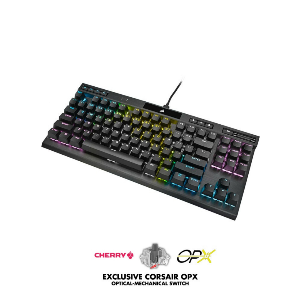 CORSAIR Keyboard K70 RGB TKL OPX Optical Switch Mechanical Gaming by ...