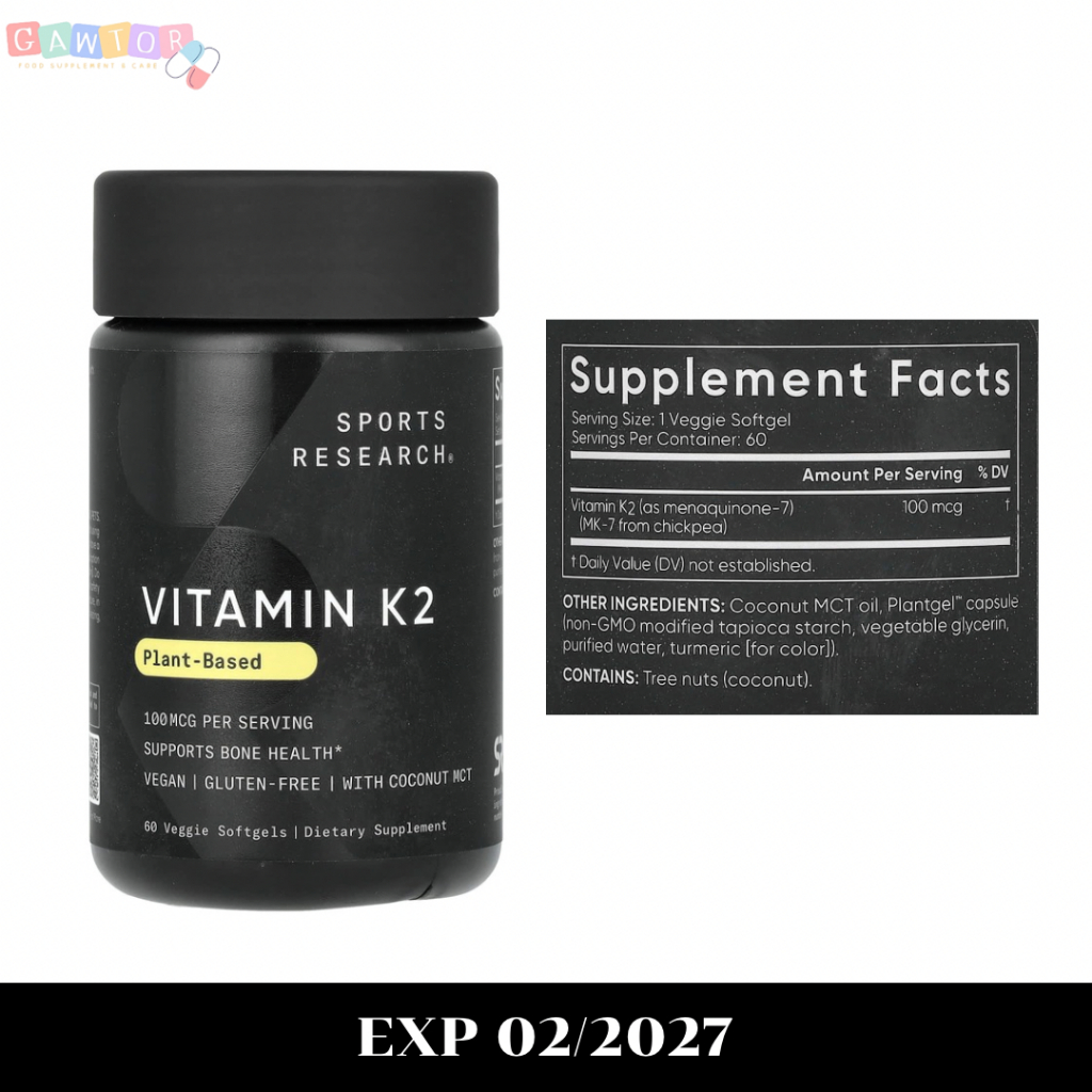 วิตามิน เค 2 ( Vitamin K2, K-2, MK-7 ) ชนิดเม็ด Puritan's Pride, California, Puritan | Shopee ...