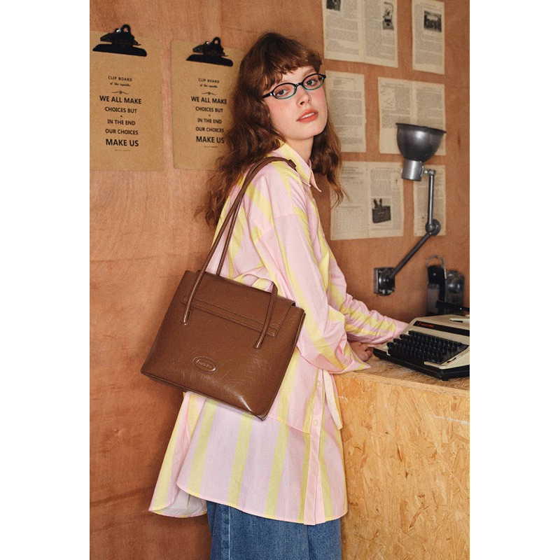 [โค้ดส่วนลด 30% เหลือ 2,023.-] MUVA MU-282 Leather Tote Bag กระเป๋า ...