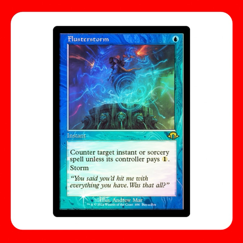 [MTG] Flusterstorm [Buy-a-Box Foil] [BLUE] [RARE] [FOIL] [ENG] (การ์ดเม ...