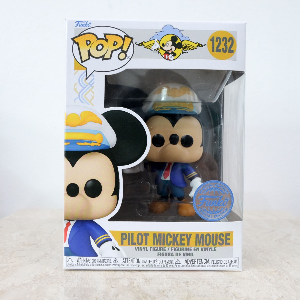 ️ [Disney] ️ Funko Pop Pilot Mickey Mouse ของแท้ กล่อง9/10 มีรอยข่วน ...