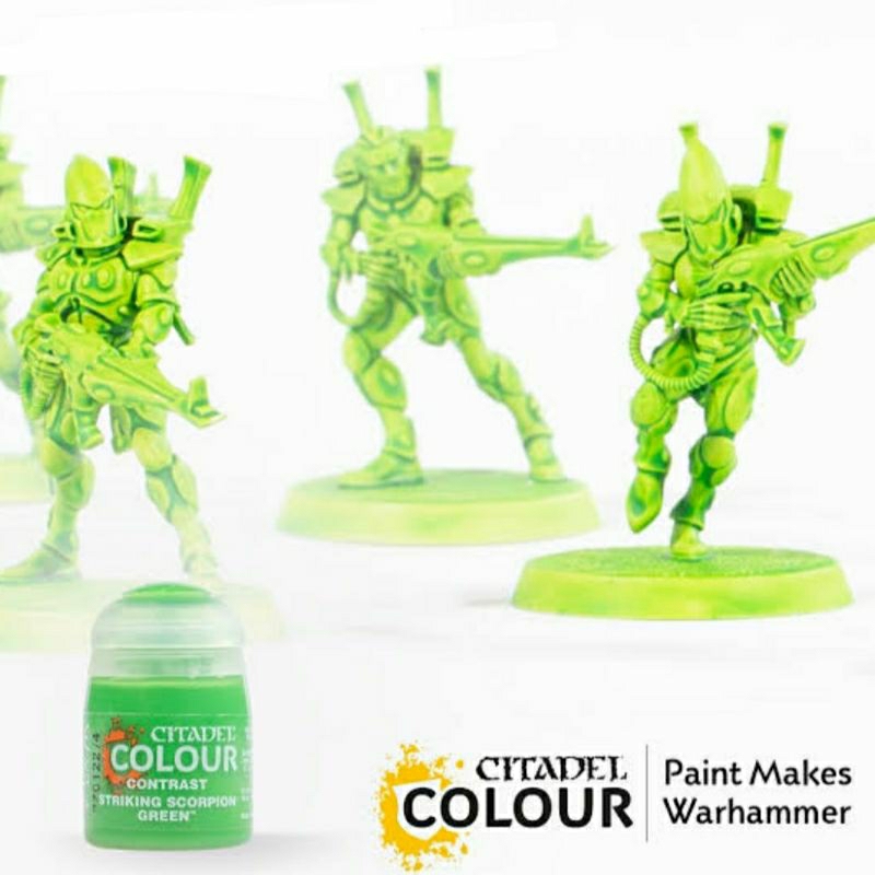 STRIKING SCORPION GREEN CONTRAST ×1 COLOUR PAINTING CITADEL 40K ...