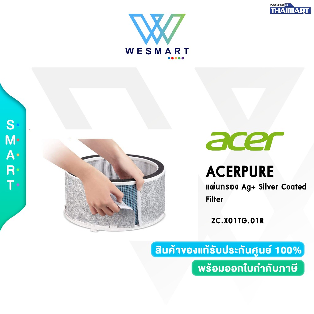 Acerpure แผ่นกรอง Ag+ Silver Coated Filter (ZC.X01TG.01R) ชุดกรองไอออน ...