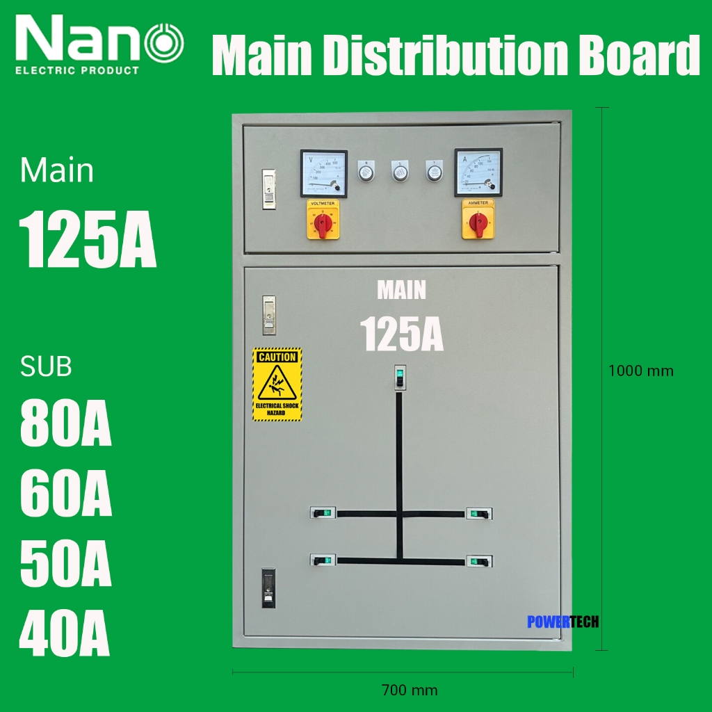 MDB ตู้เมน Nano100A125A ตู้ควบคุมไฟฟ้า ตู้สวิทซ์บอร์ด Main Distribution ...