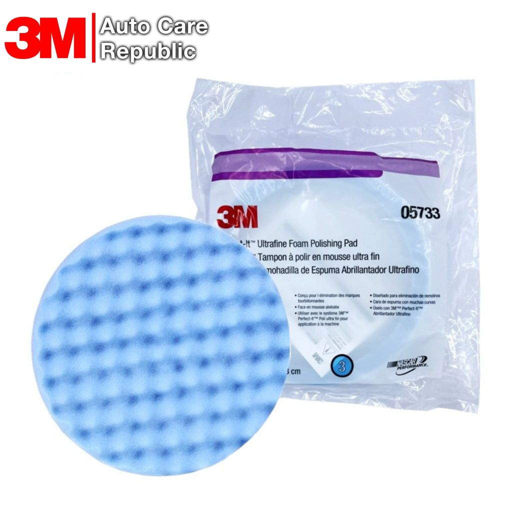 3M 05733 Perfect-It Ultrafine Foam Polishing Pad ฟองน้ำขัดเงาละเอียด 8 ...