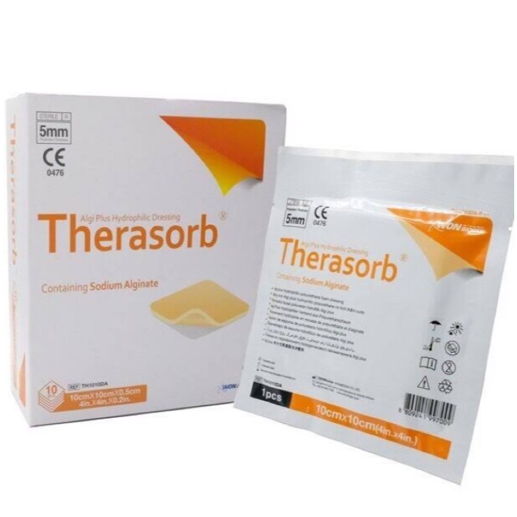Therasorb 10x10 cm แผ่นปิดแผลกดทับ หนังเทียมปิดแผล แผลกดทับ แผ่นซึมซับ ...