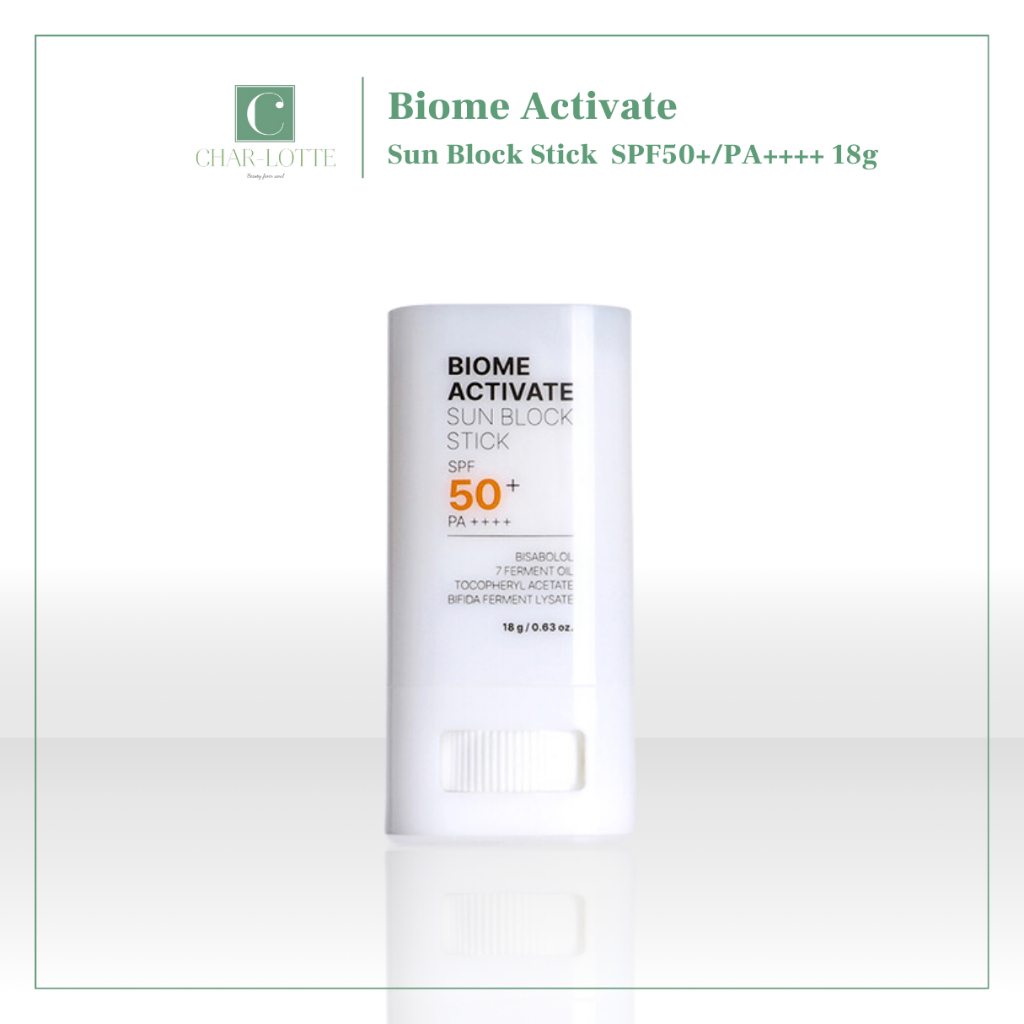 [Charlotte Seoul] BIOME ACTIVATE SUNBLOCK STICK SPF50+/PA++++ 18g ไบโอม ...