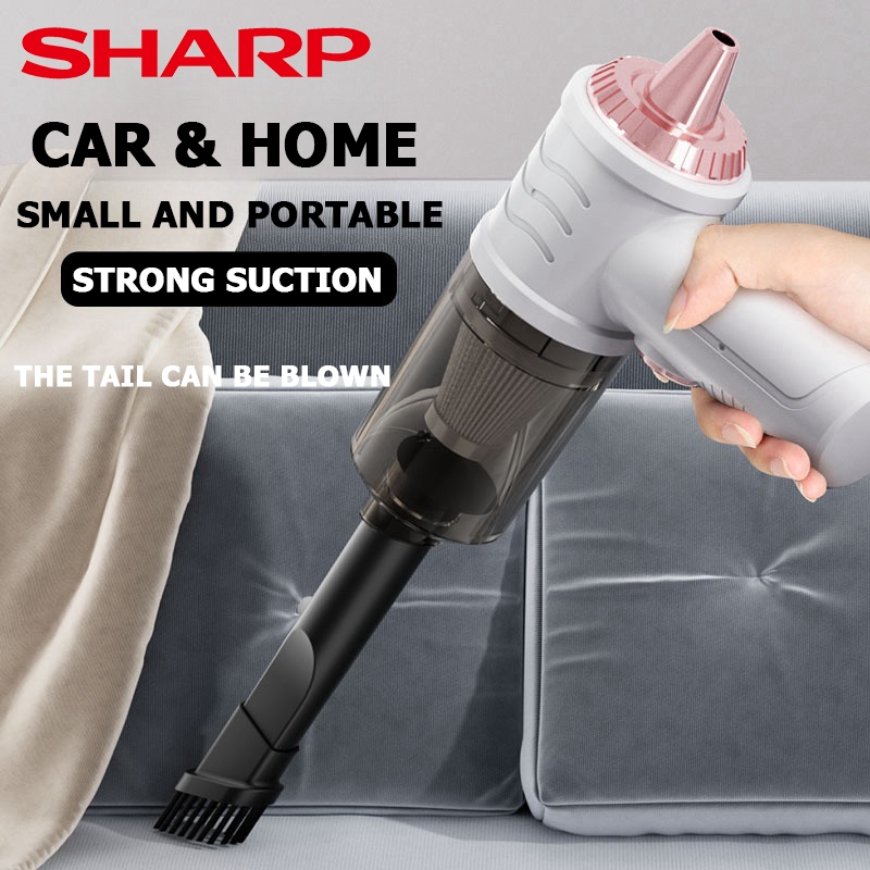 SHARP เครื่องดูดฝุ่นในรถ ไร้สาย 9000Pa car vacuum cleaner ภายในบ้าน ...