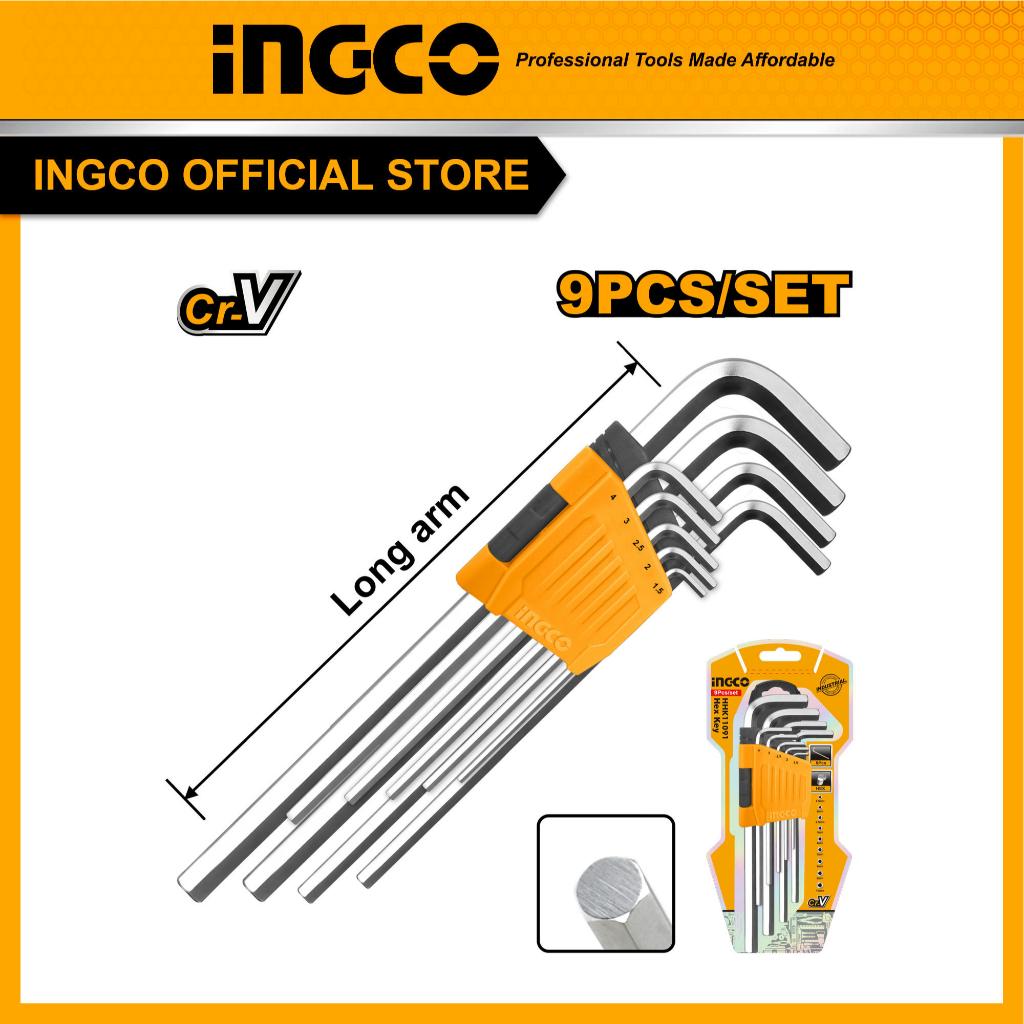 INGCO ชุดประแจหกเหลี่ยม 9 ชิ้น HHK11091 | Shopee Thailand
