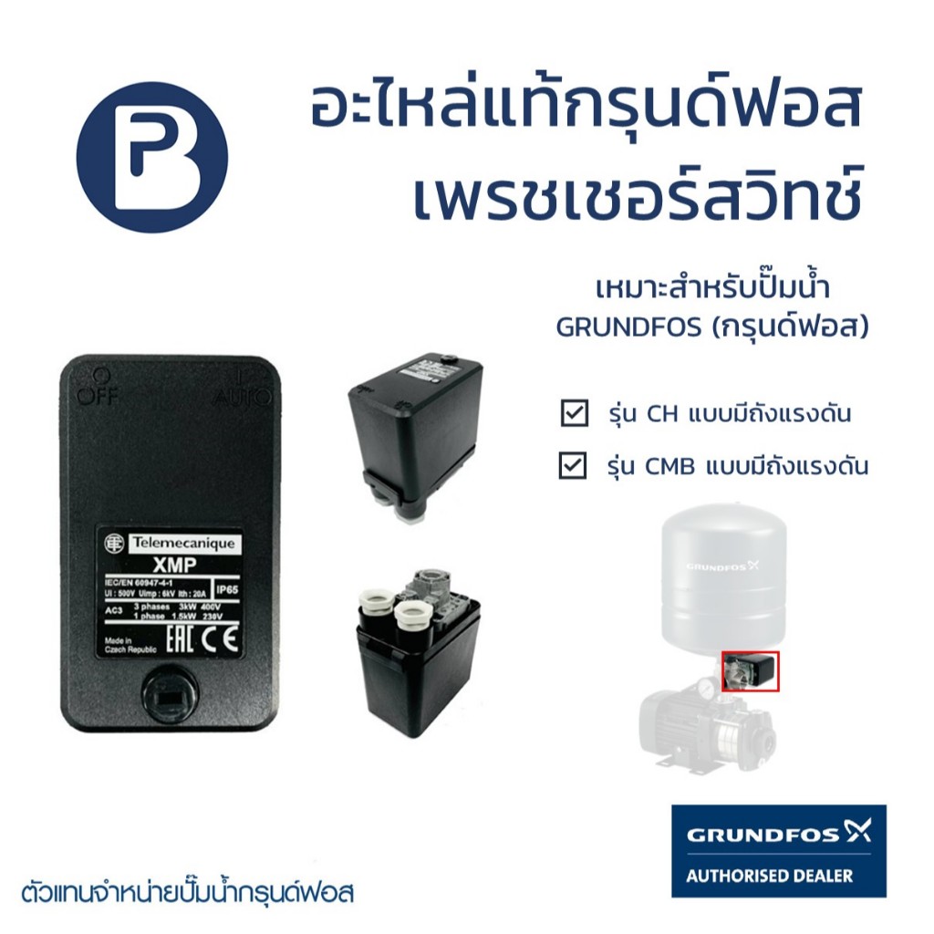 Grundfos Pressure Switch อะไหล่สำหรับรุ่น CMB-PT, CH-PT | Shopee Thailand