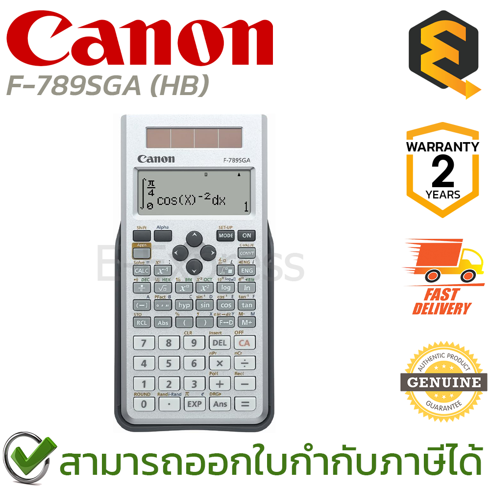 CANON CAL.F-789SGA (HB) เครื่องคิดเลขวิทยาศาสตร์ ของแท้ ประกันศูนย์ 2ปี ...