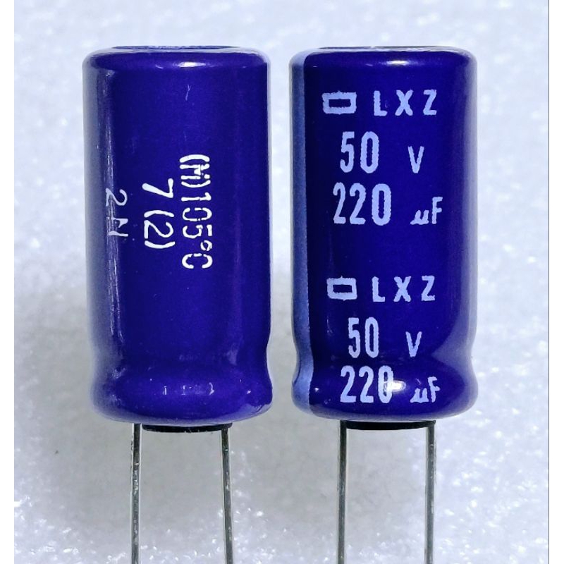 Nippon Chemi-con LXZ 220uf 50v 105° capacitor ตัวเก็บประจุ คาปาซิเตอร์ ...
