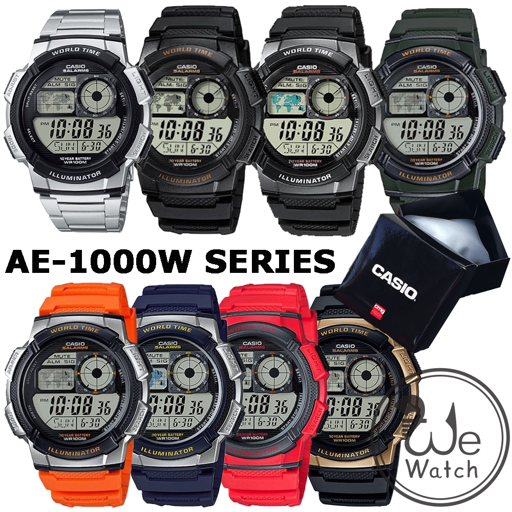 !!ประกัน1ปีและกล่อง CMG!! นาฬิกา CASIO รุ่น AE-1000W AE-1000WD-1A ยอดนิยม อึดทน ฟังชั่นมาครบ ...