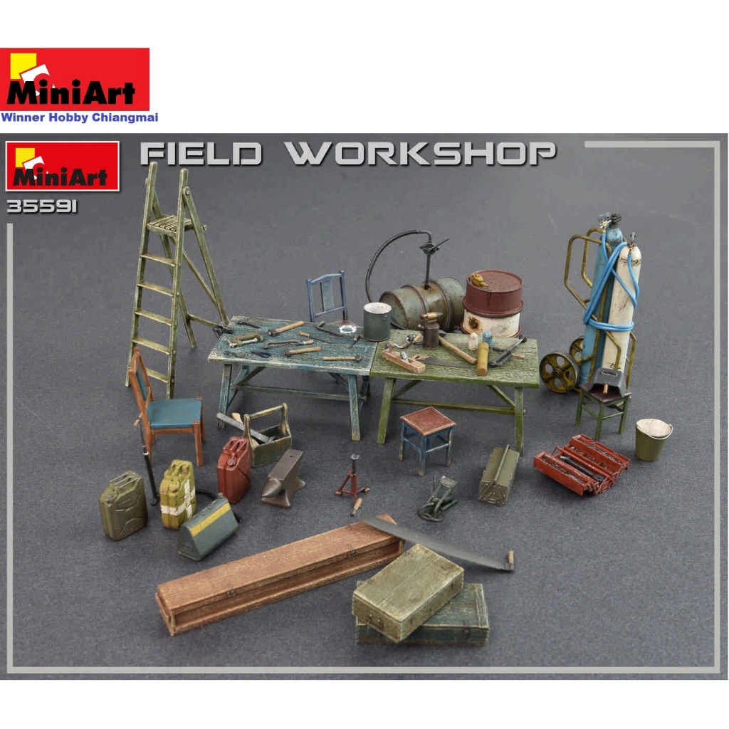 โมเดลพลาสติก MiniArt 35591 Field Workshop1/35 | Shopee Thailand