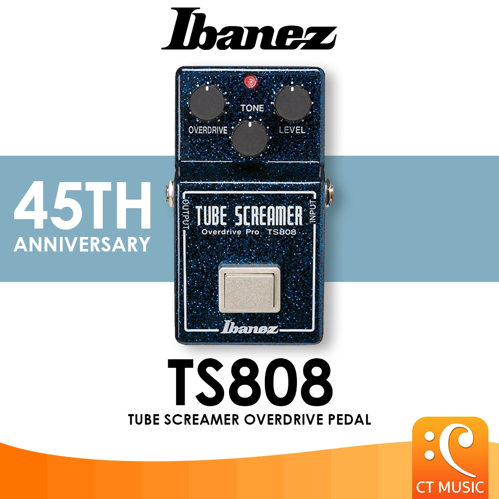 Ibanez TS808 45TH-Anniversary Tube Screamer Overdrive Pedal Ibanez TS808 45TH-Anniversary Tube Screamer Overdrive Pedal