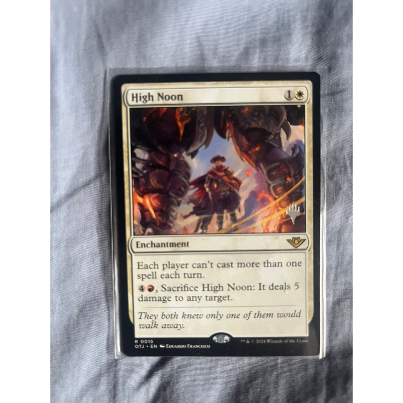 การ์ด MTG High Noon White Magic the gathering EDH รุ่น OTJ สภาพ Ex-Nm ...