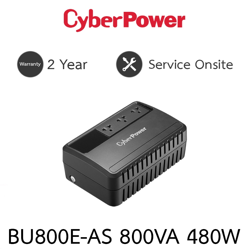 Cyberpower เครื่องสำรองไฟ UPS BU800E BU800E-AS 800VA 480W | Shopee Thailand
