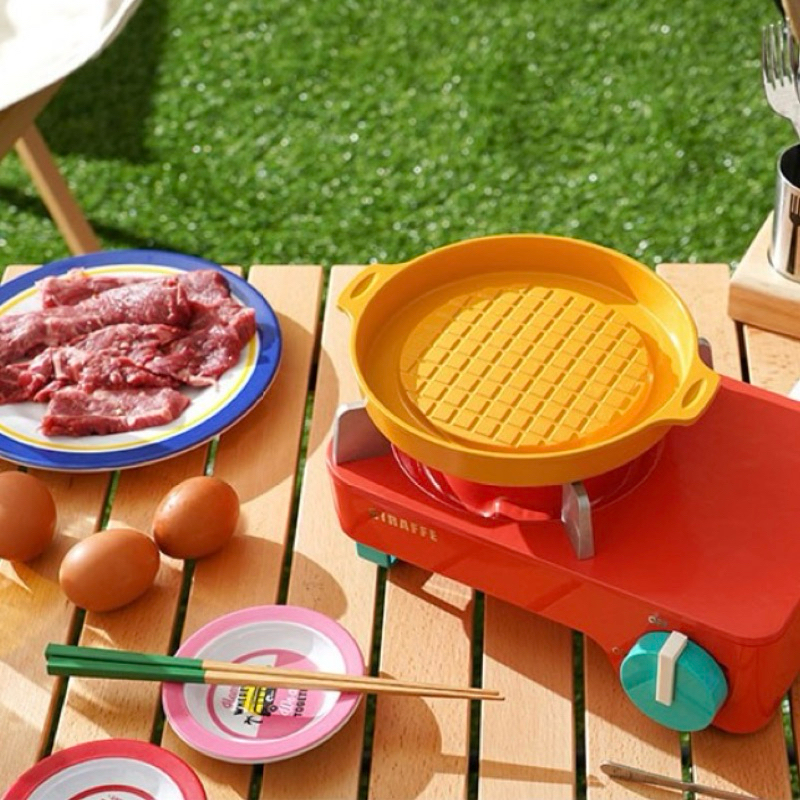 [Giraffe] Mini stove gas burner + ceramic grill set | Shopee Thailand