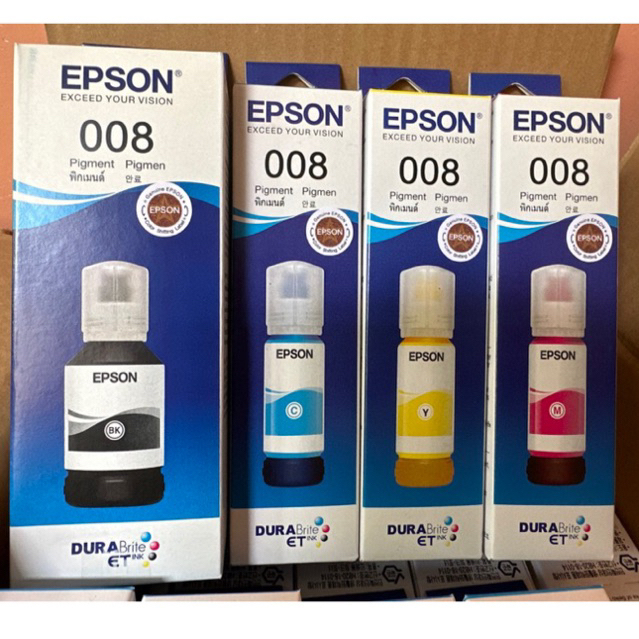 EPSON 008 INK Original Refill For Printer L15150, L15160 หมึกเติมแท๊งค์ ...