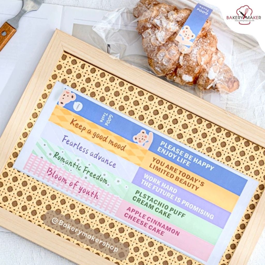 สติกเกอร์ คาดกล่อง 30 ดวง หมี คละลาย พาสเทล สไตล์เกาหลี Good Taste ...