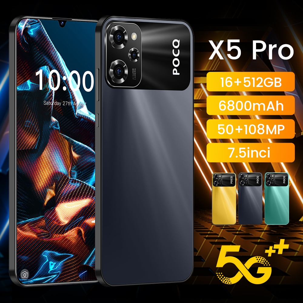 โทรศัพท์X5 Proมือถือsmart phone โทรศัพ 4G/5G WIFI android12 มือถือถูกๆ ...