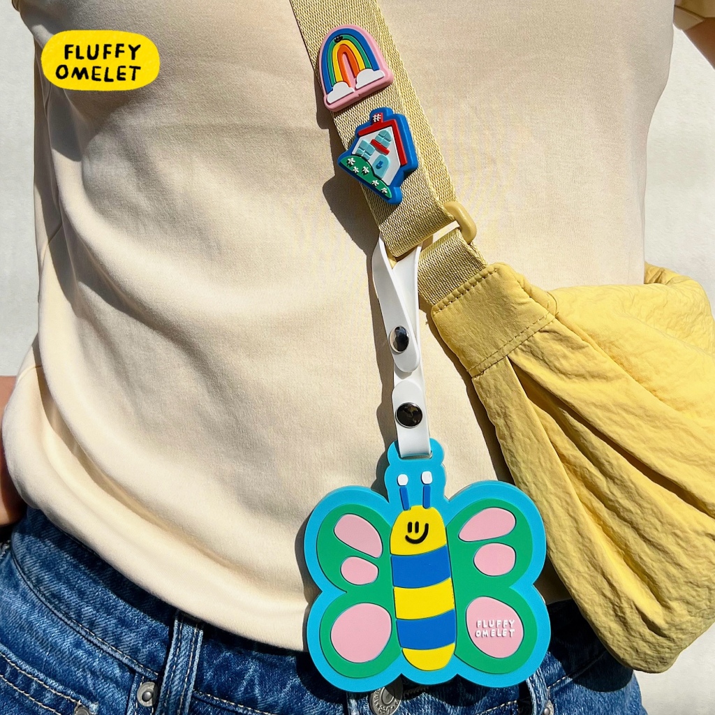 BUTTERFLY RUBBER NAME TAG | Shopee Thailand