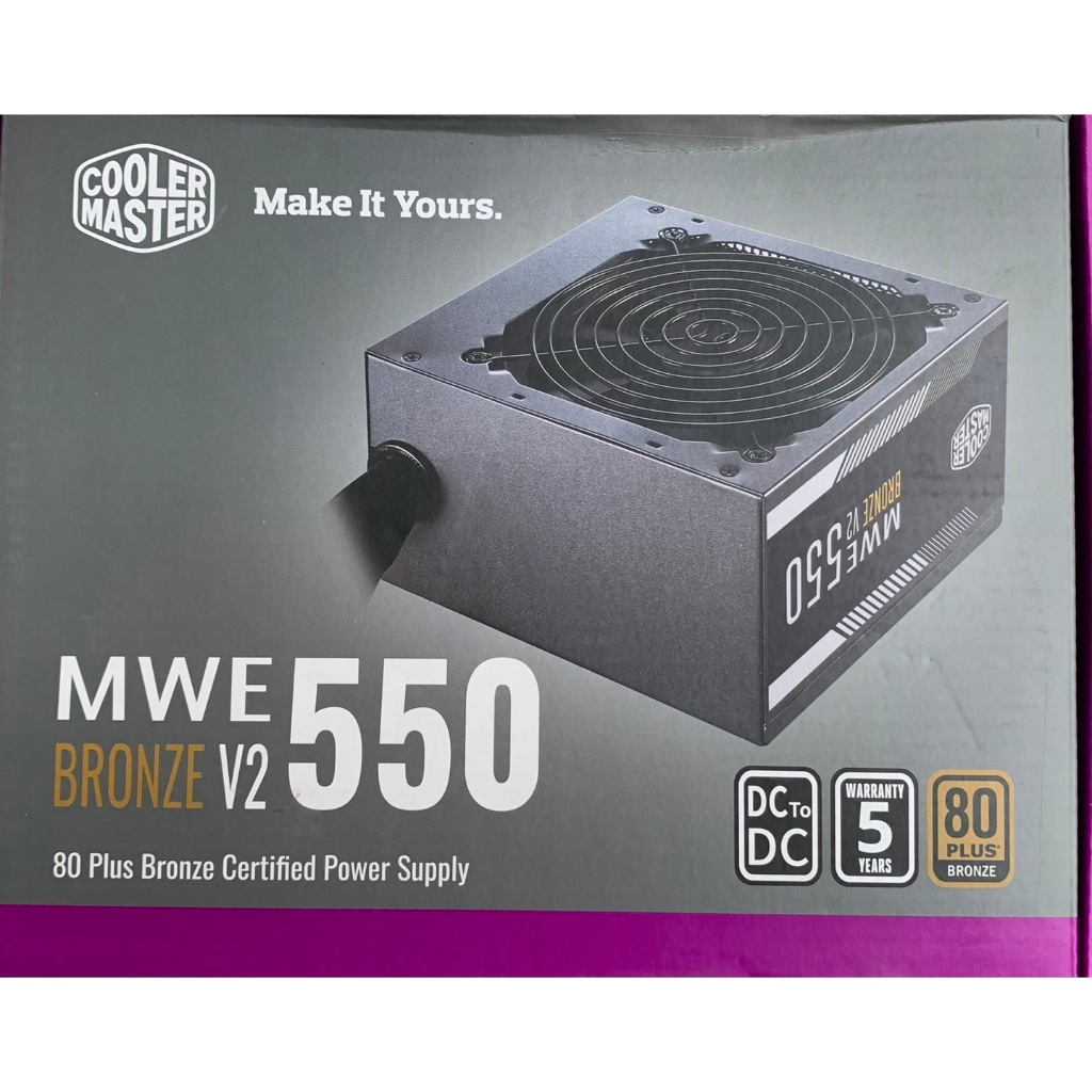 POWER SUPPLY (อุปกรณ์จ่ายไฟ) COOLER MASTER MWE 550 BRONZE - V2 230V ...