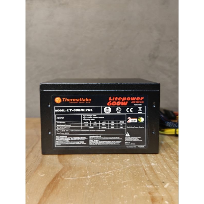 Power Supply Thermaltake Lite power 600W มือสอง | Shopee Thailand