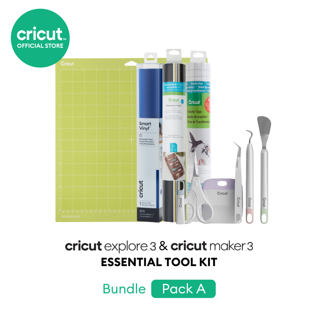 Cricut Essential Tool Kit Set A เซ็ต A - อุปกรณ์เครื่องตัดสติ๊กเกอร์ | Shopee Thailand